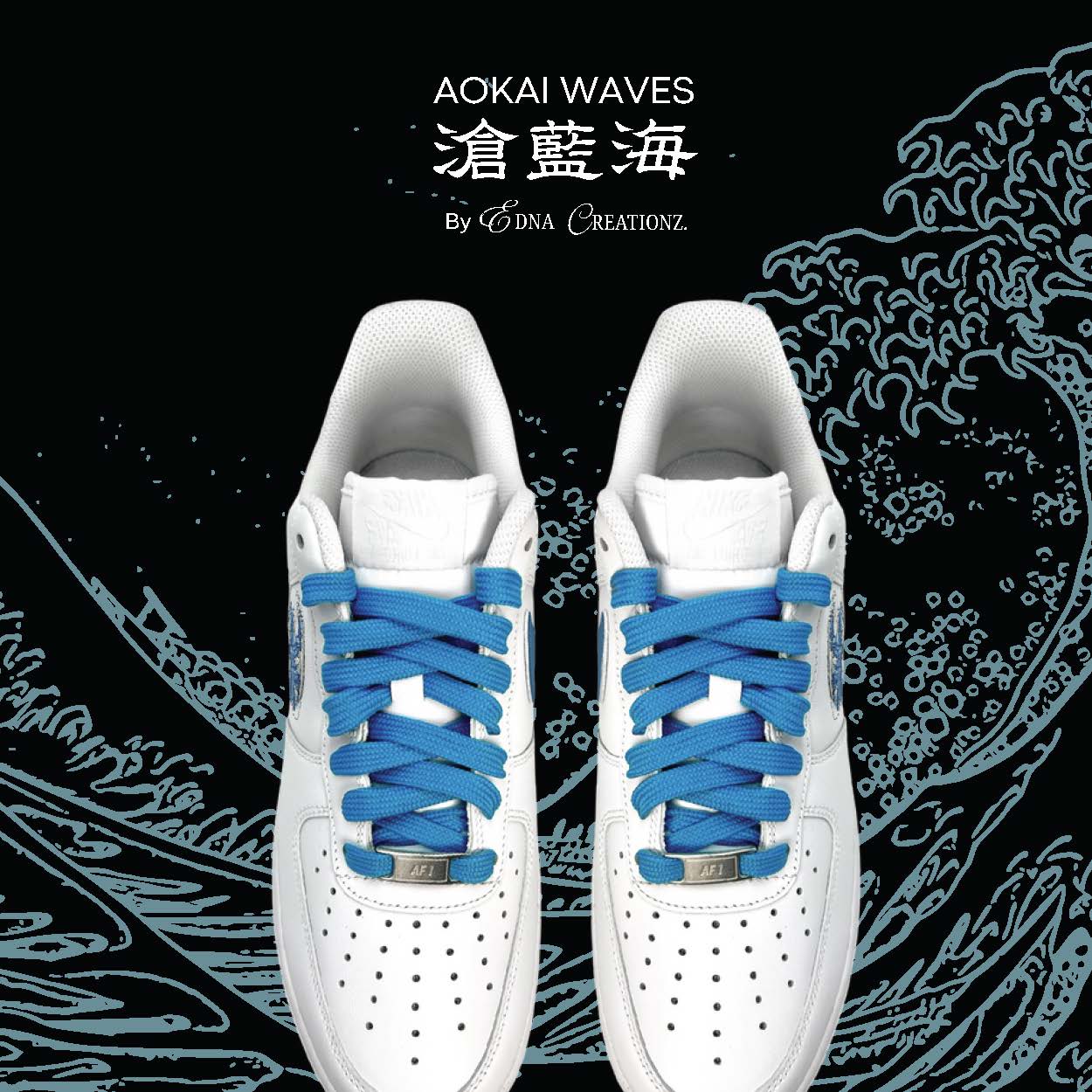 Japan Design - Aokai Waves – Edna Creationz