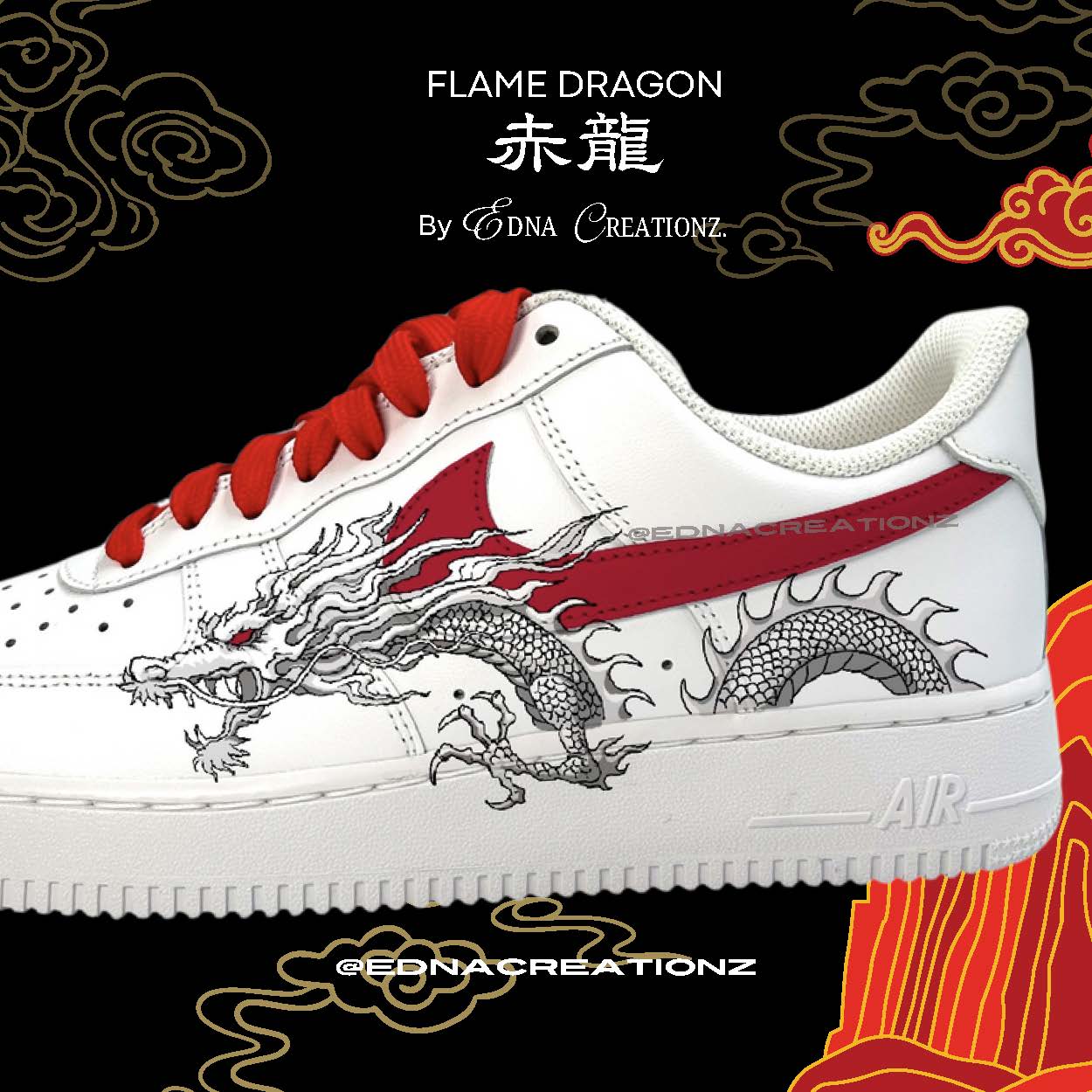 Japan Design - Flame Dragon – Edna Creationz