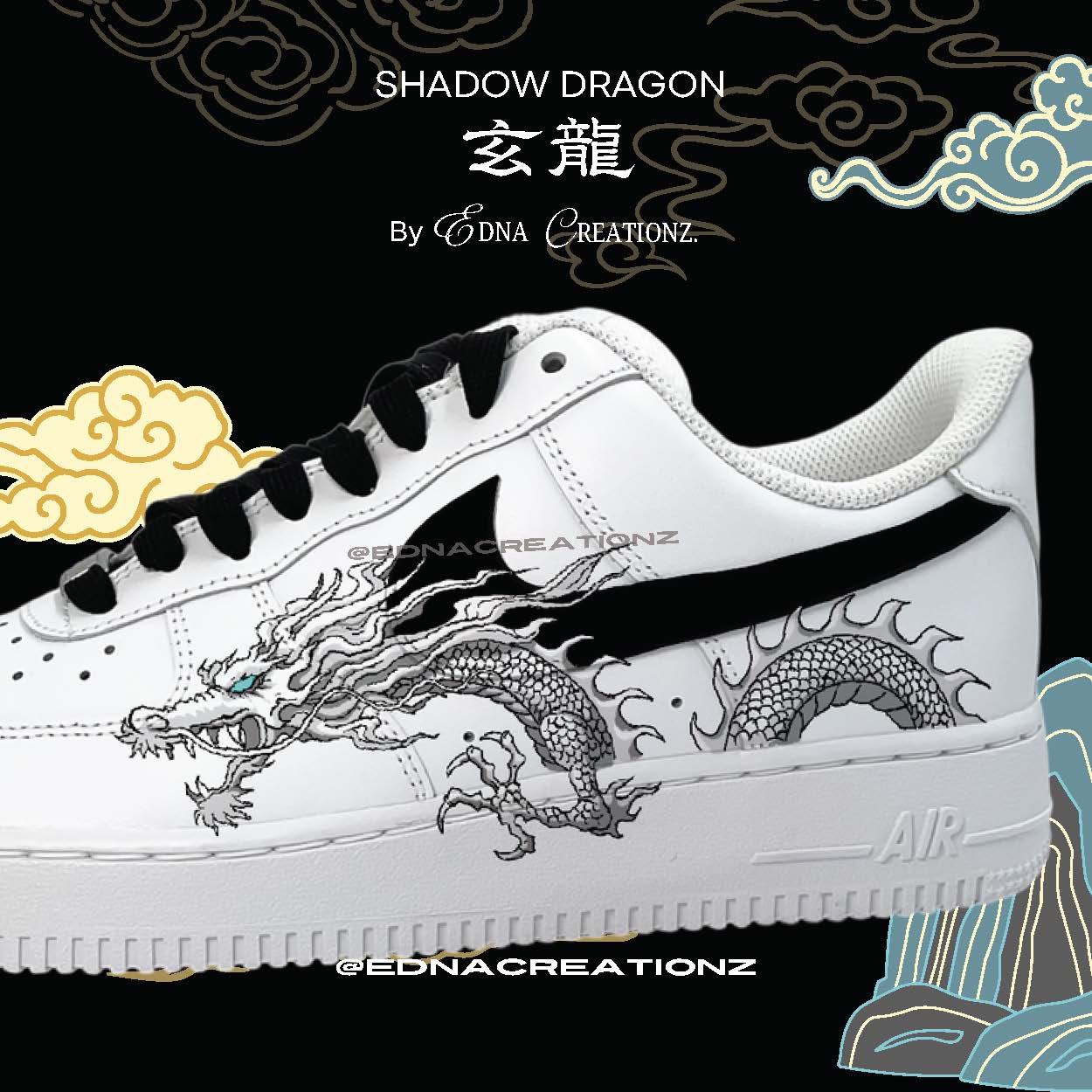 Japan Design - Shadow Dragon – Edna Creationz